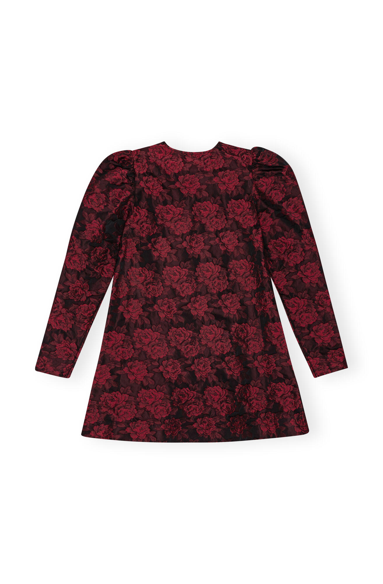 High Risk Red Red Botanical Jacquard Mini Dress | GANNI UK