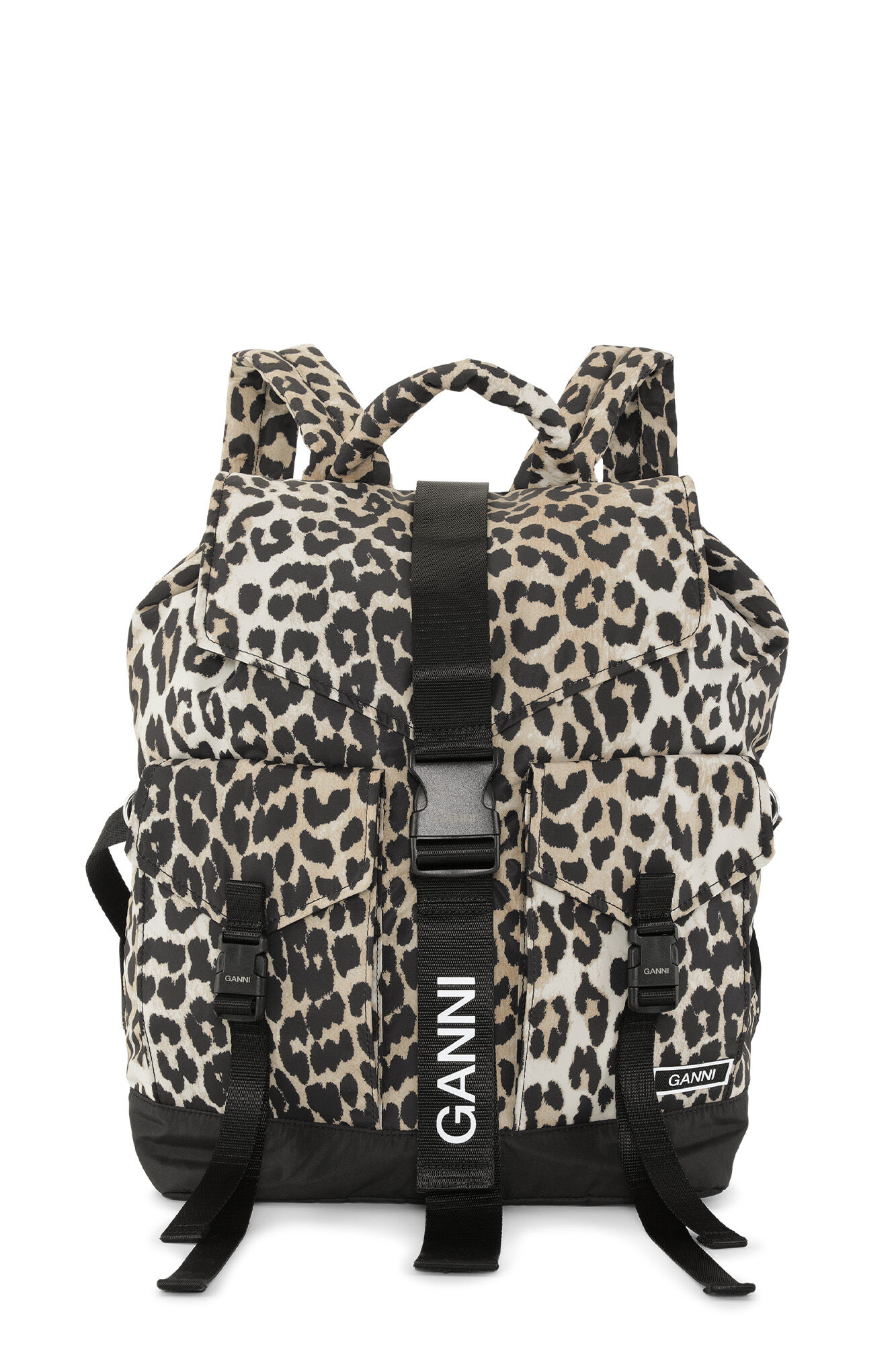 Leopard Tech Backpack | GANNI AT