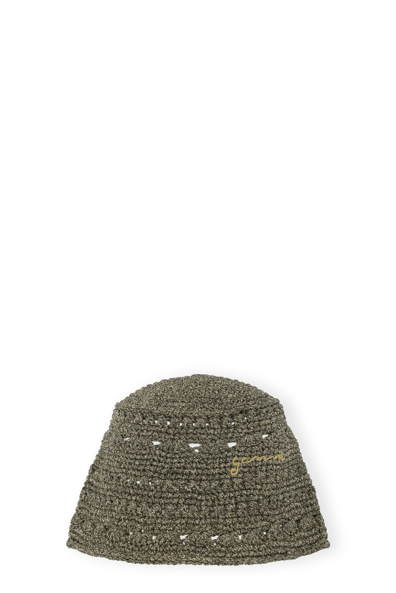 Metallic Crochet Bucket Hat | GANNI