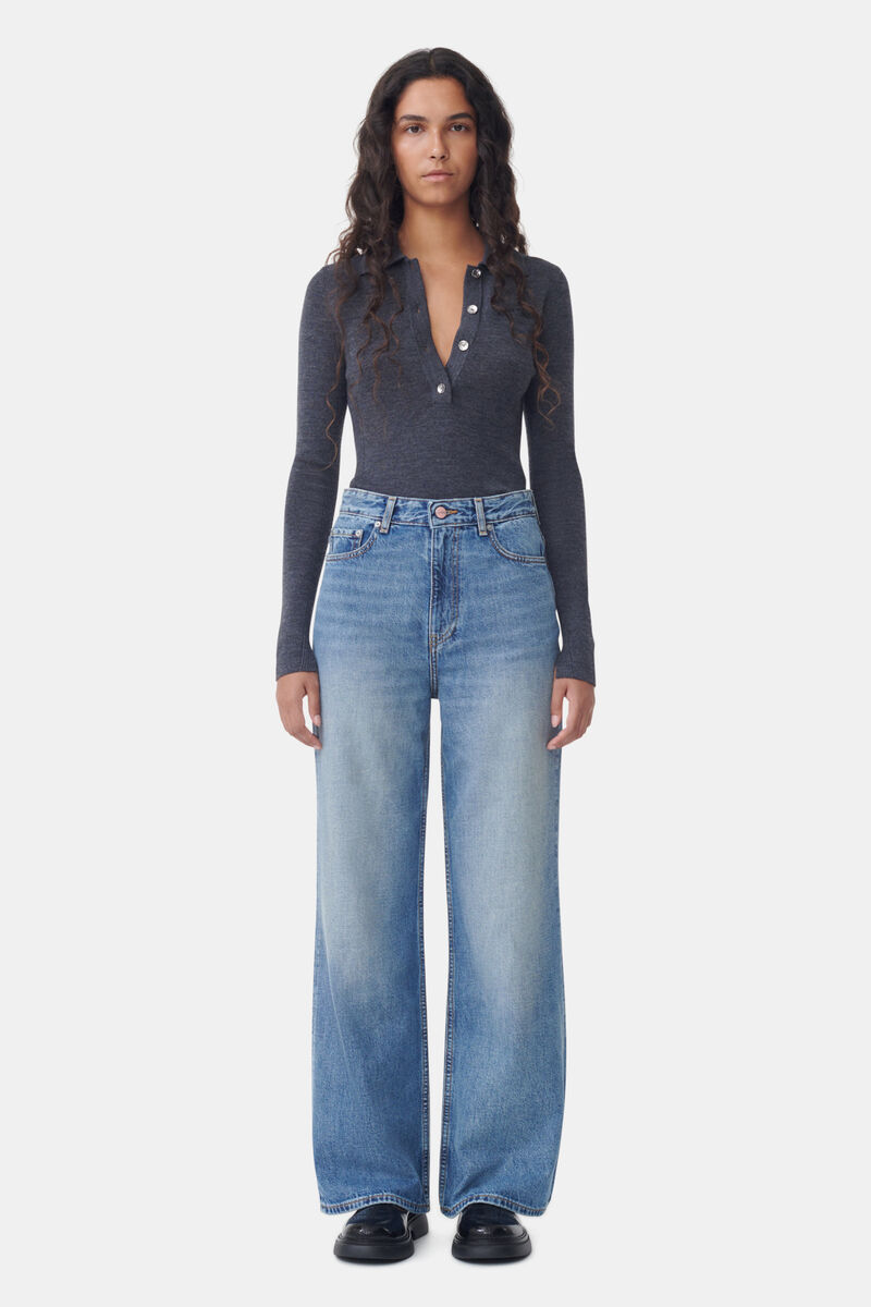 Mid Blue Vintage Mid Blue Vintage Magny Jeans | GANNI KR 가니