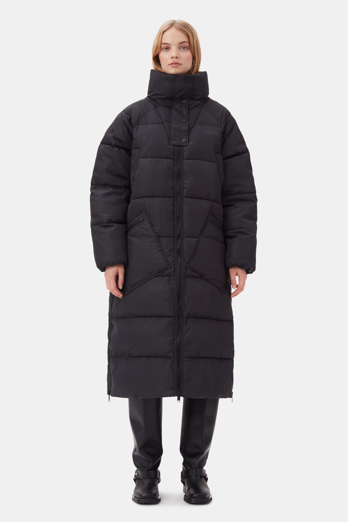 Phantom Oversized Tech Puffer Coat | GANNI