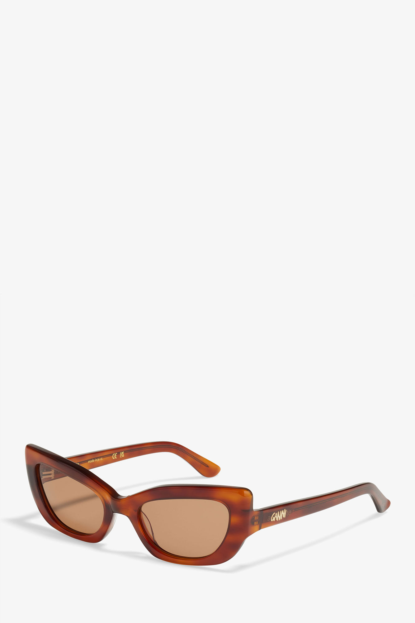 GANNI x Ace & Tate Tiger's Eye Sadie Sunglasses | GANNI