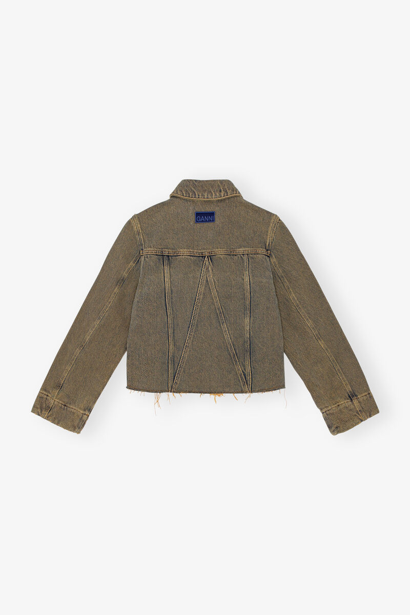 Shitake Overdyed Heavy Denim Jacket | GANNI AU