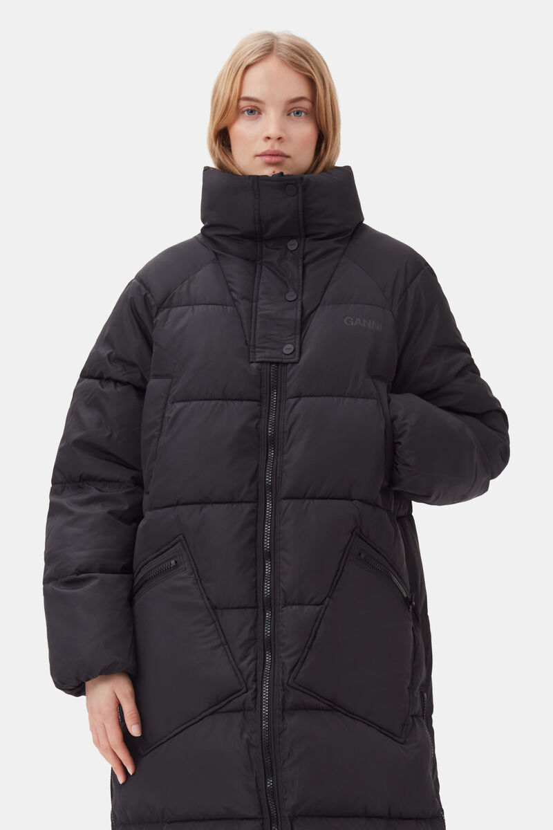 Oversized Tech Puffer Coat | GANNI AE