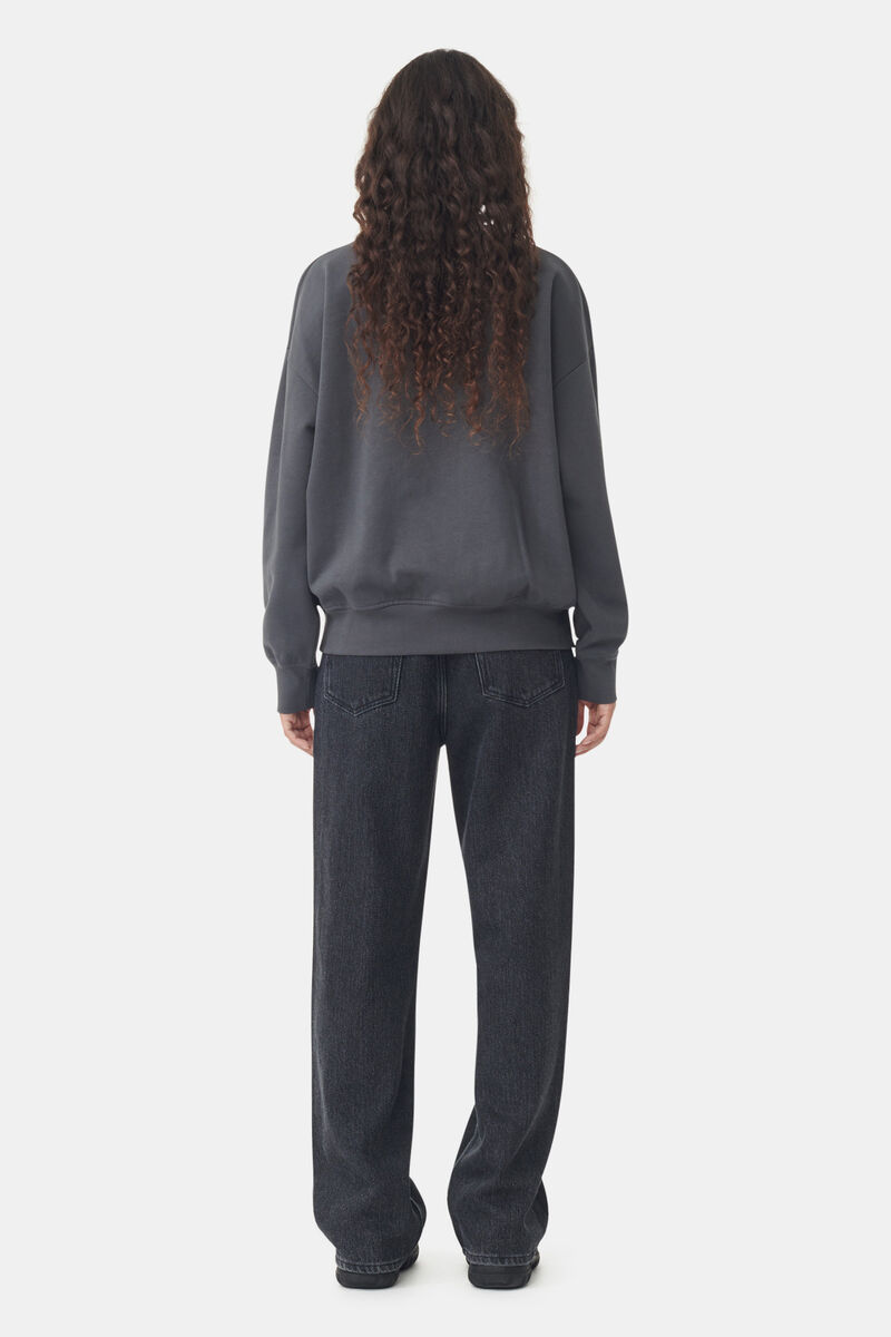 Volcanic Ash Grey Isoli Oversized Sweatshirt | GANNI KR 가니
