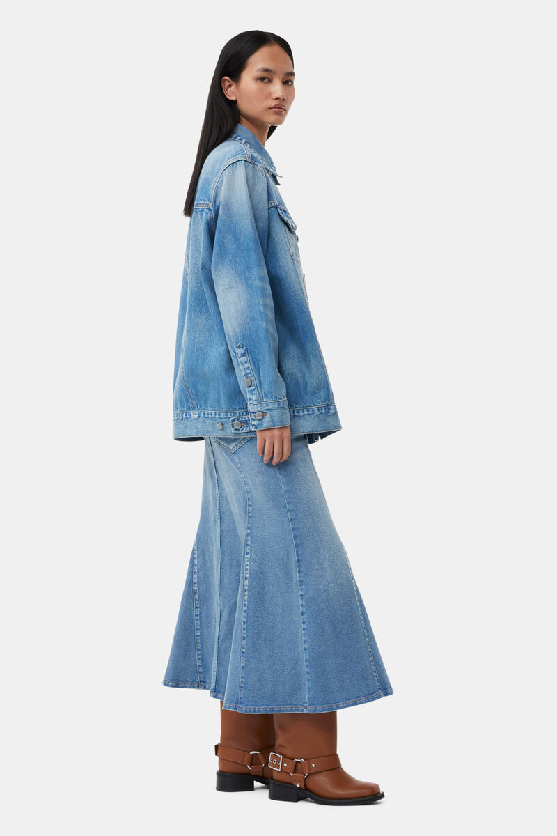 Tint Wash Tint Oversized Denim Jacke | GANNI DE
