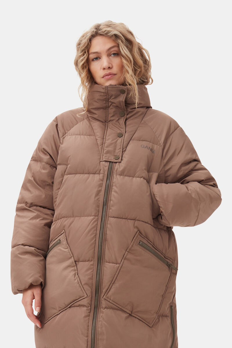 Oversized Tech Puffer Coat | GANNI LU