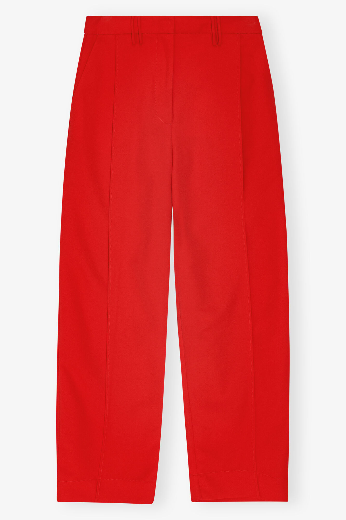 Red Twill Suiting Pants | GANNI US