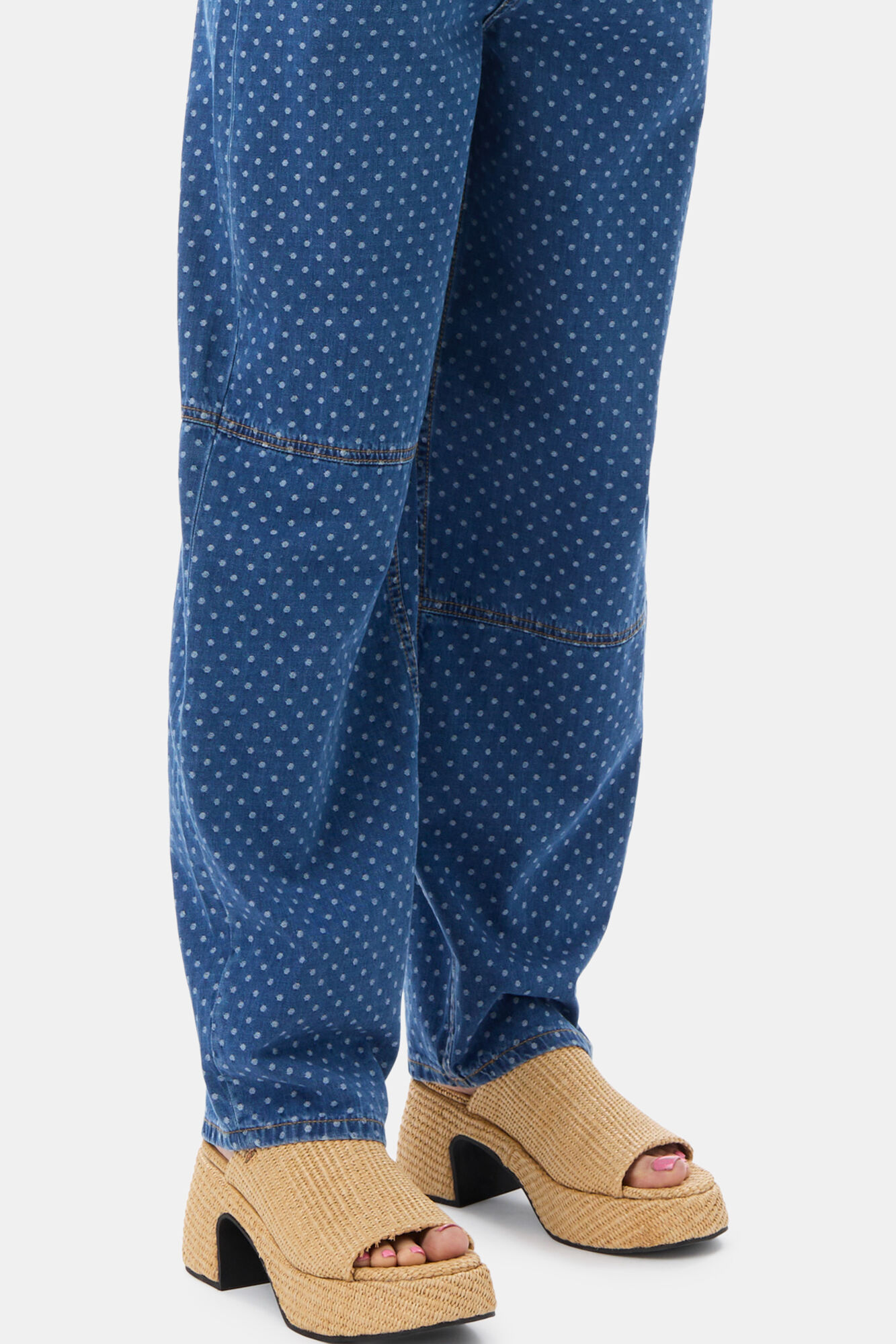 Nature Butterfly Platform Raffia Sandals | GANNI