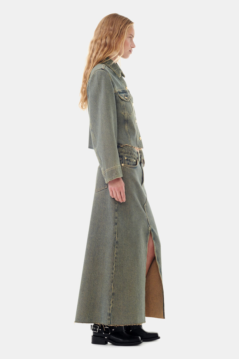 Shitake Overdyed Heavy Denim Jacket | GANNI AU