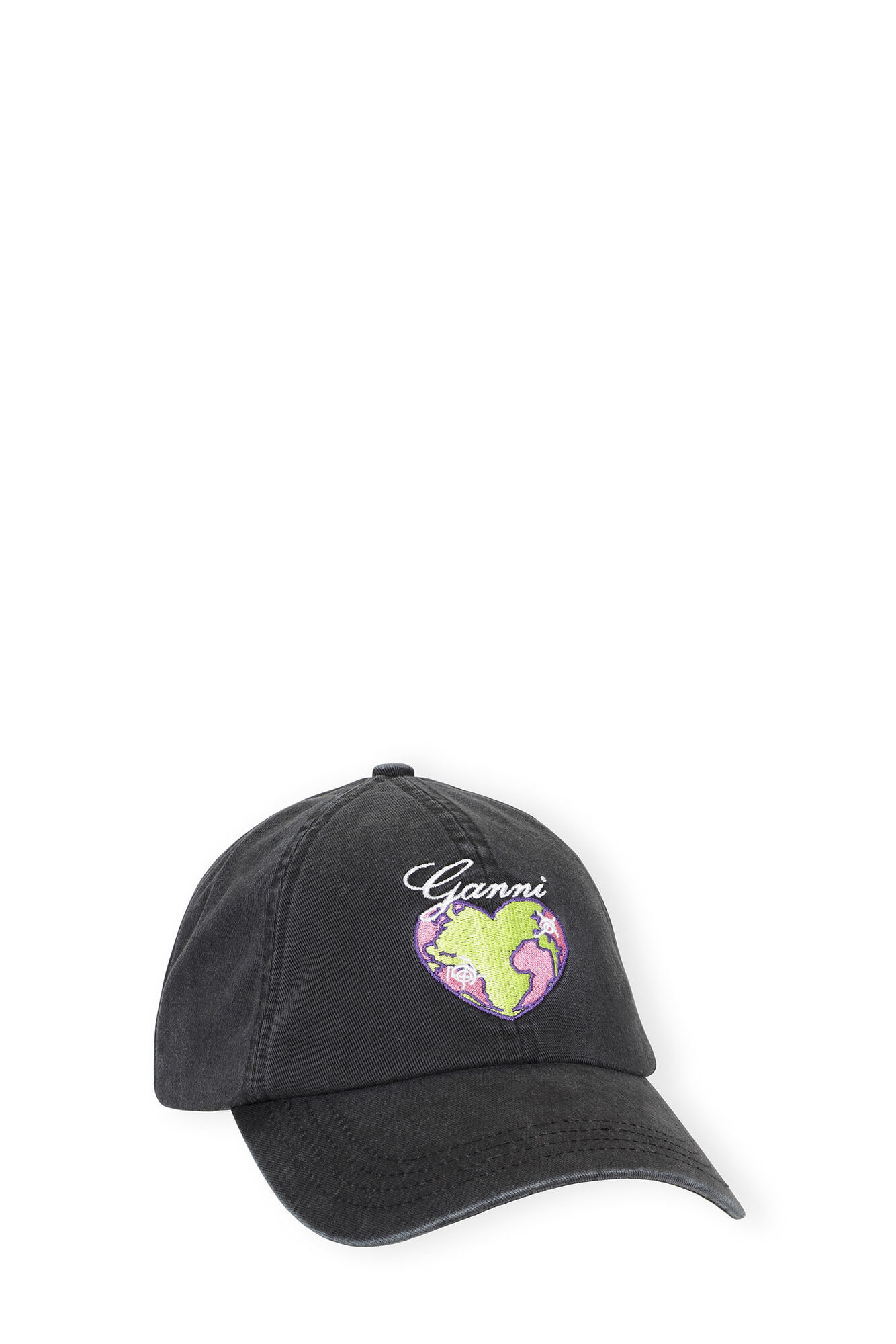 Black Graphic Cap | GANNI AE