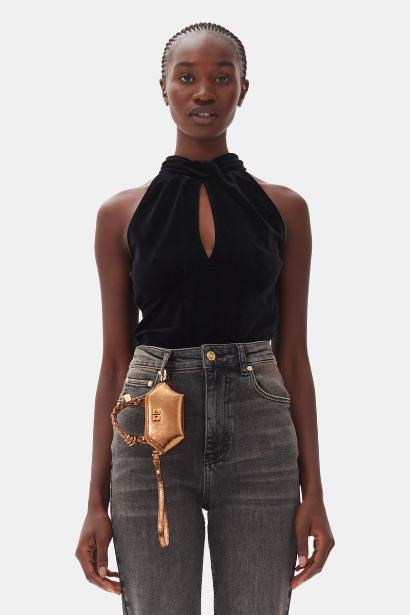 Bronze Metallic Nano GANNI Bou Bag | GANNI US