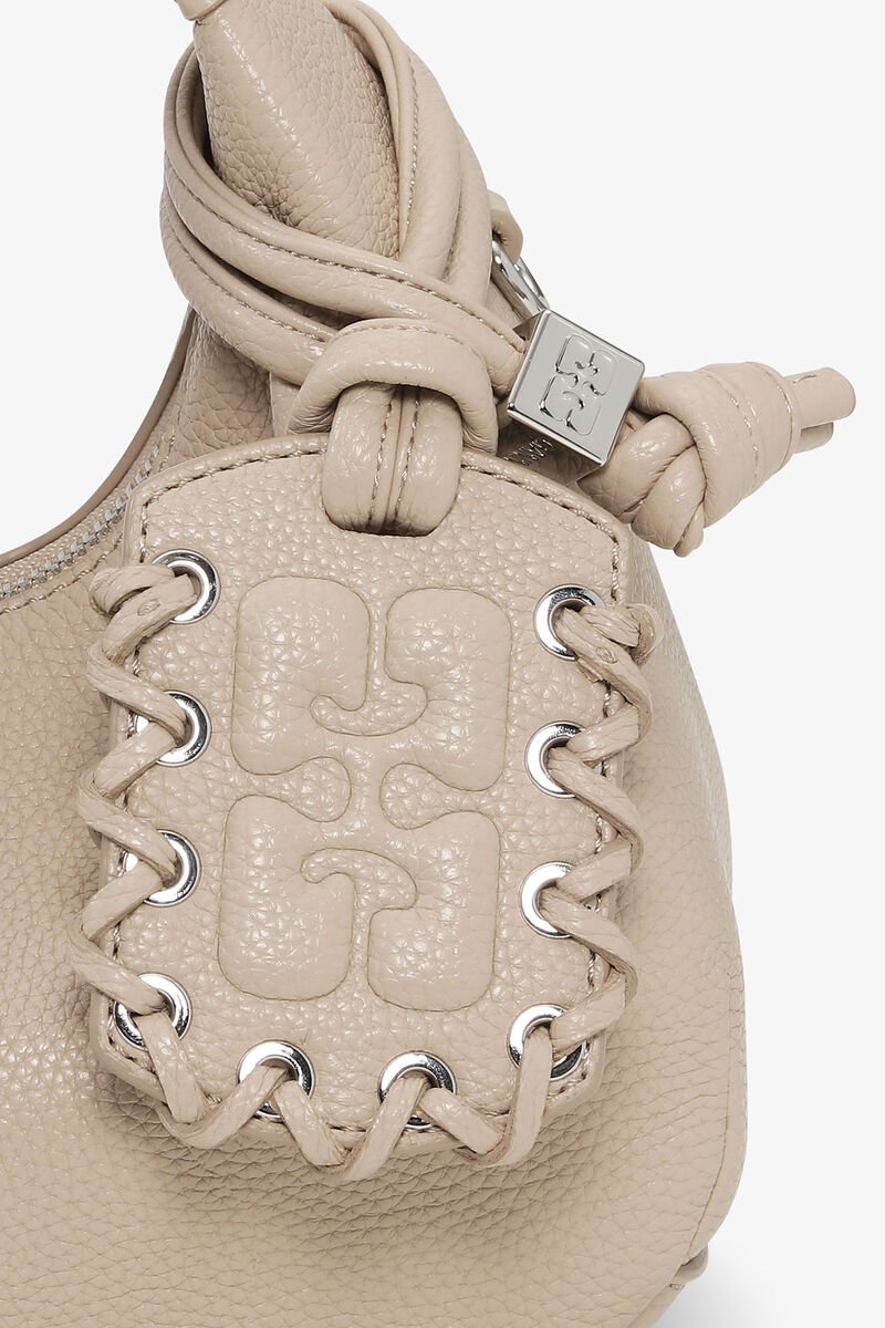 Light Grey Mini Hobo Bag | GANNI IT