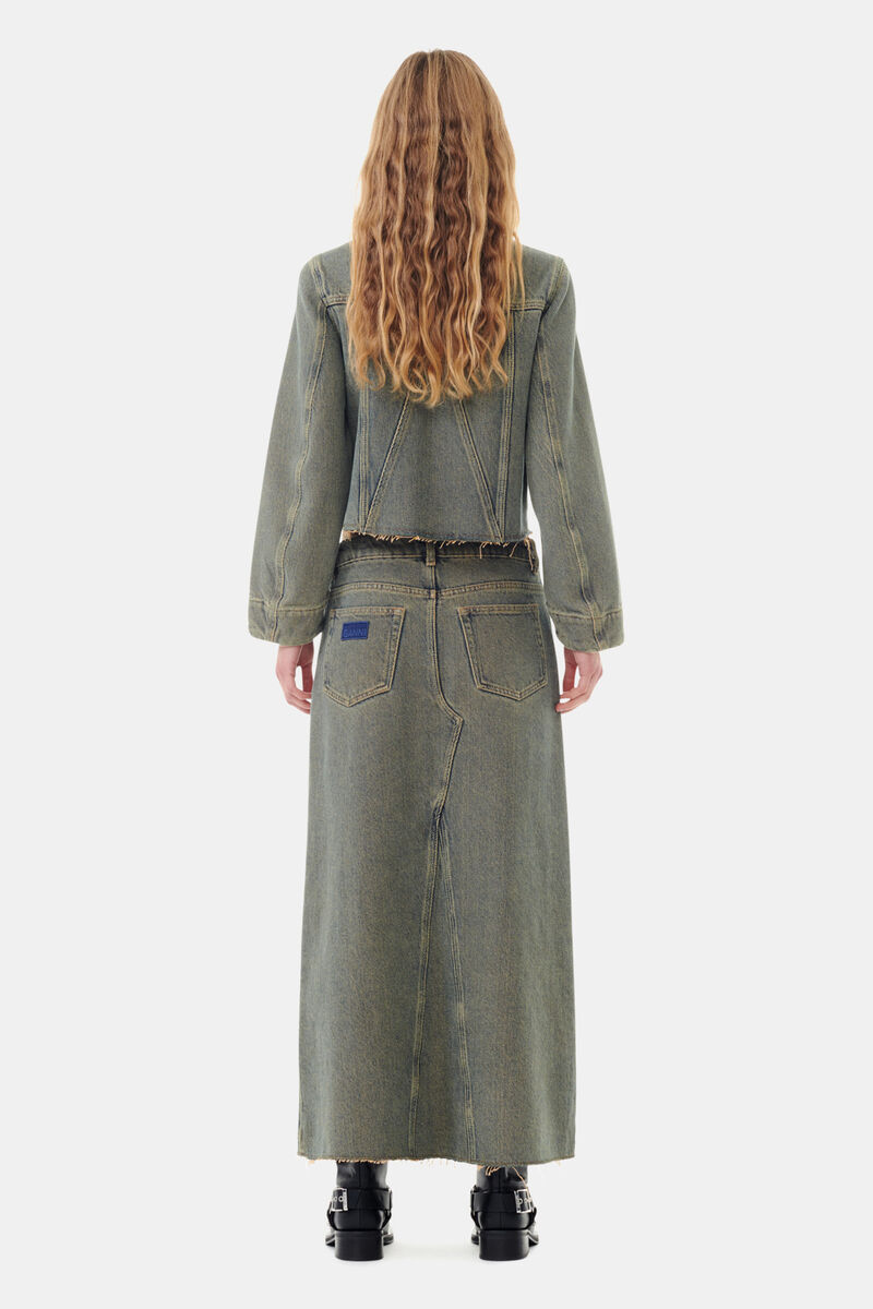 Shitake Overdyed Heavy Denim Jacket | GANNI AU