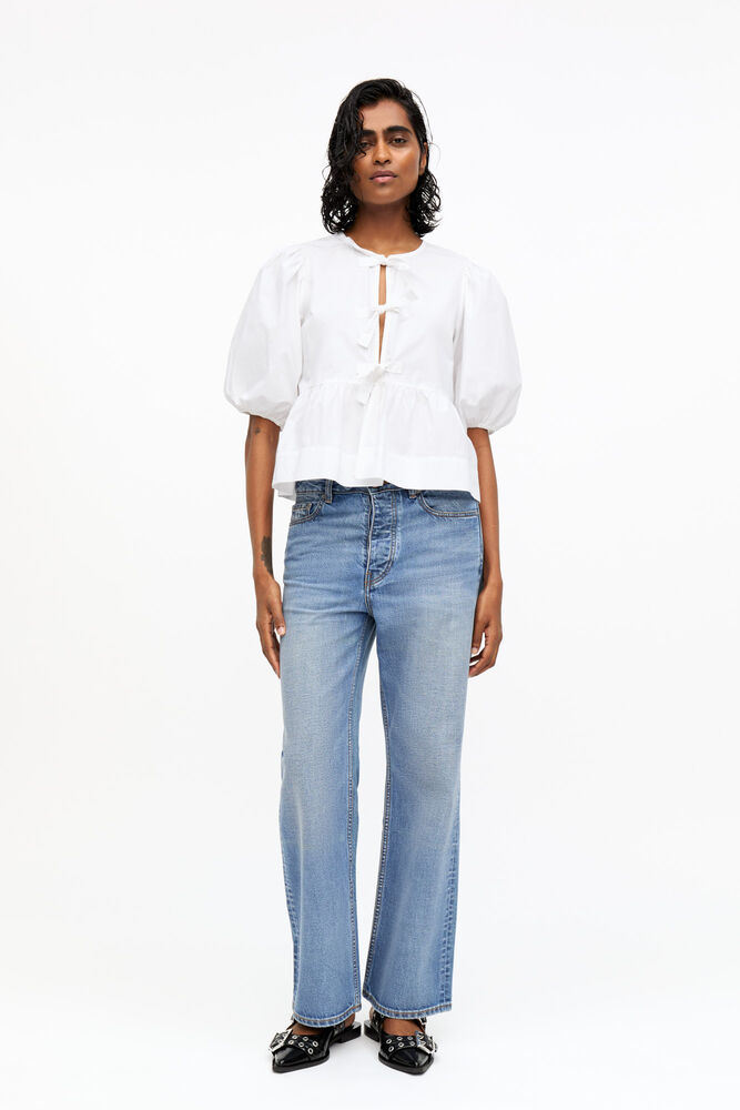 Jeans til kvinder | Straight leg jeans | GANNI DK