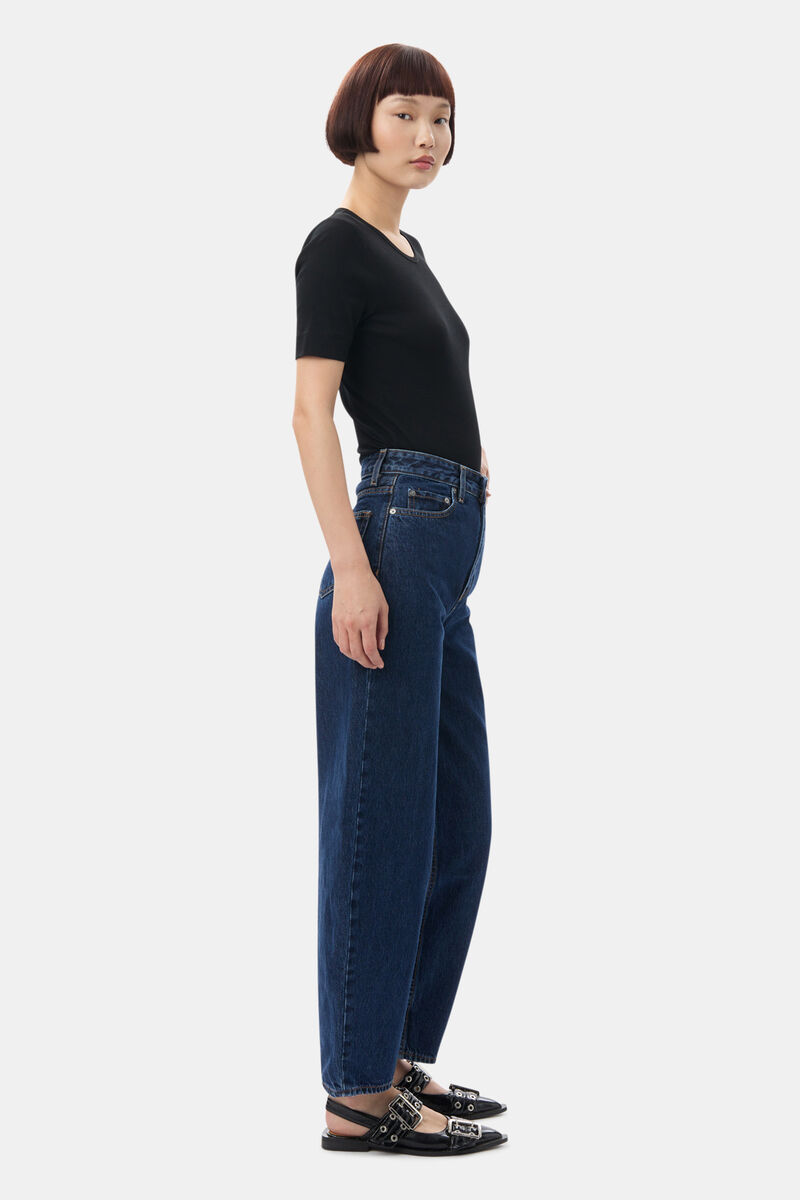 Dark Blue Stary Jeans | GANNI CA