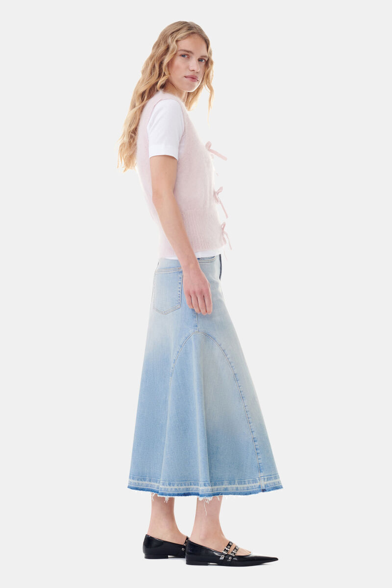 Lilac Sachet Pink Tie String Vest | GANNI