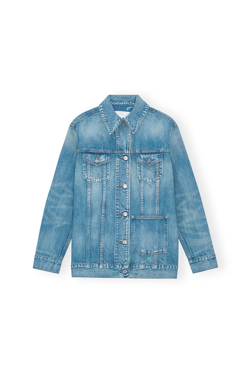 Tint Wash Tint Oversized Denim Jacke | GANNI DE