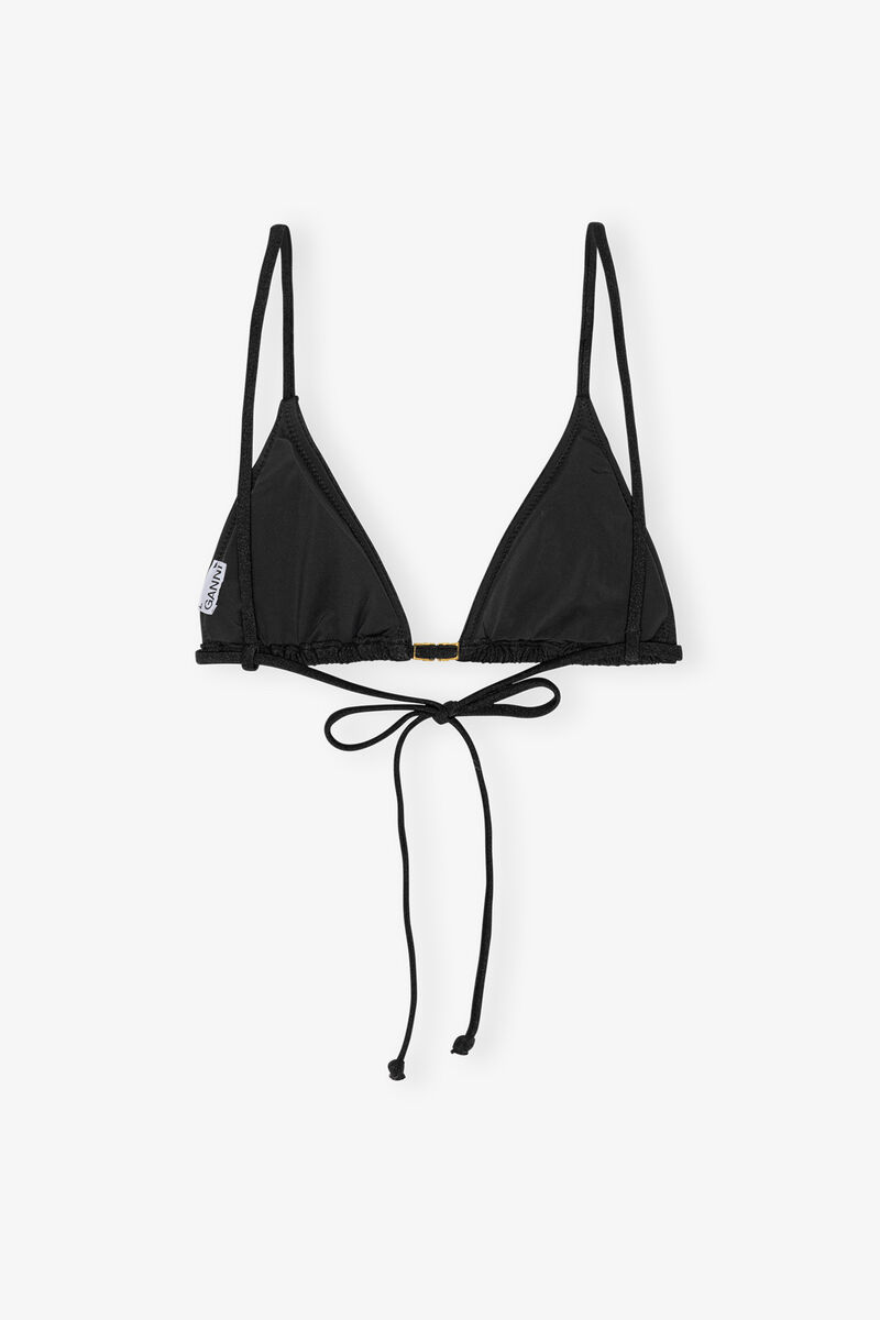 Black Black String Bikini Top | GANNI IT