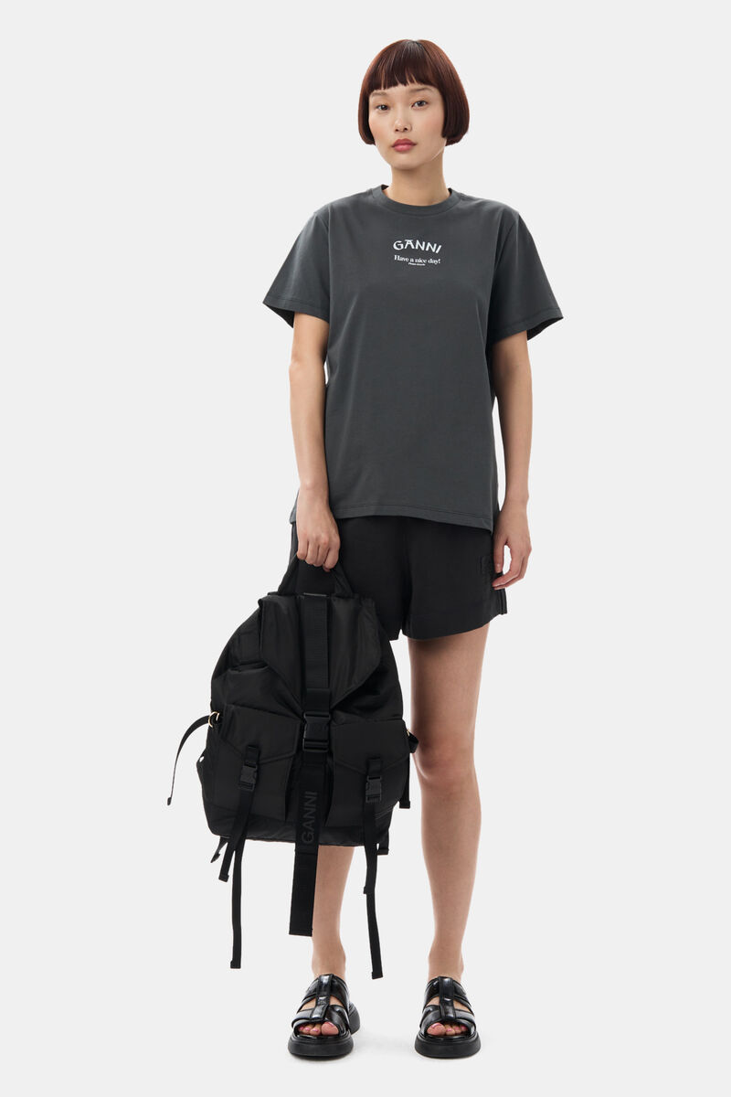 Black Black Tech Rucksack | GANNI CH