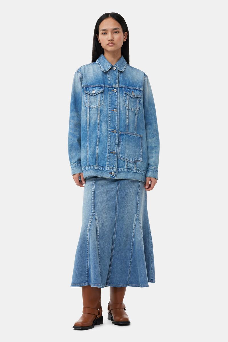 Tint Wash Tint Oversized Denim Jacke | GANNI DE