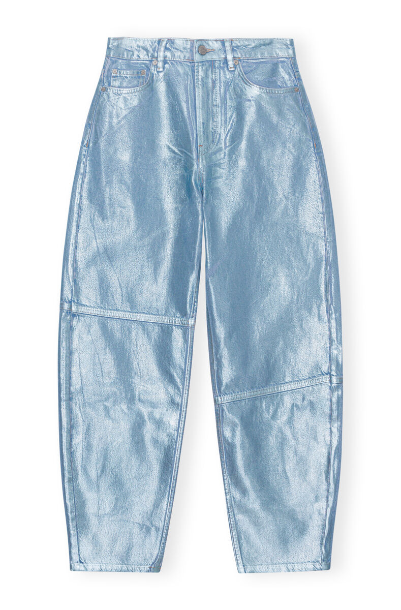 Heather Blue Foil Stary Jeans | GANNI KR 가니
