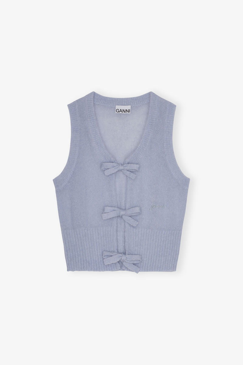 Blue Tie String Vest | GANNI