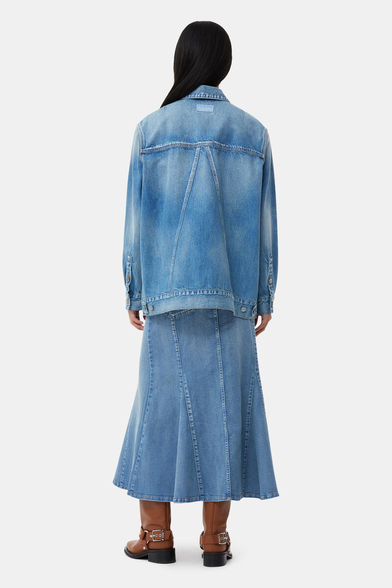 Tint Wash Tint Oversized Denim Jacke | GANNI DE