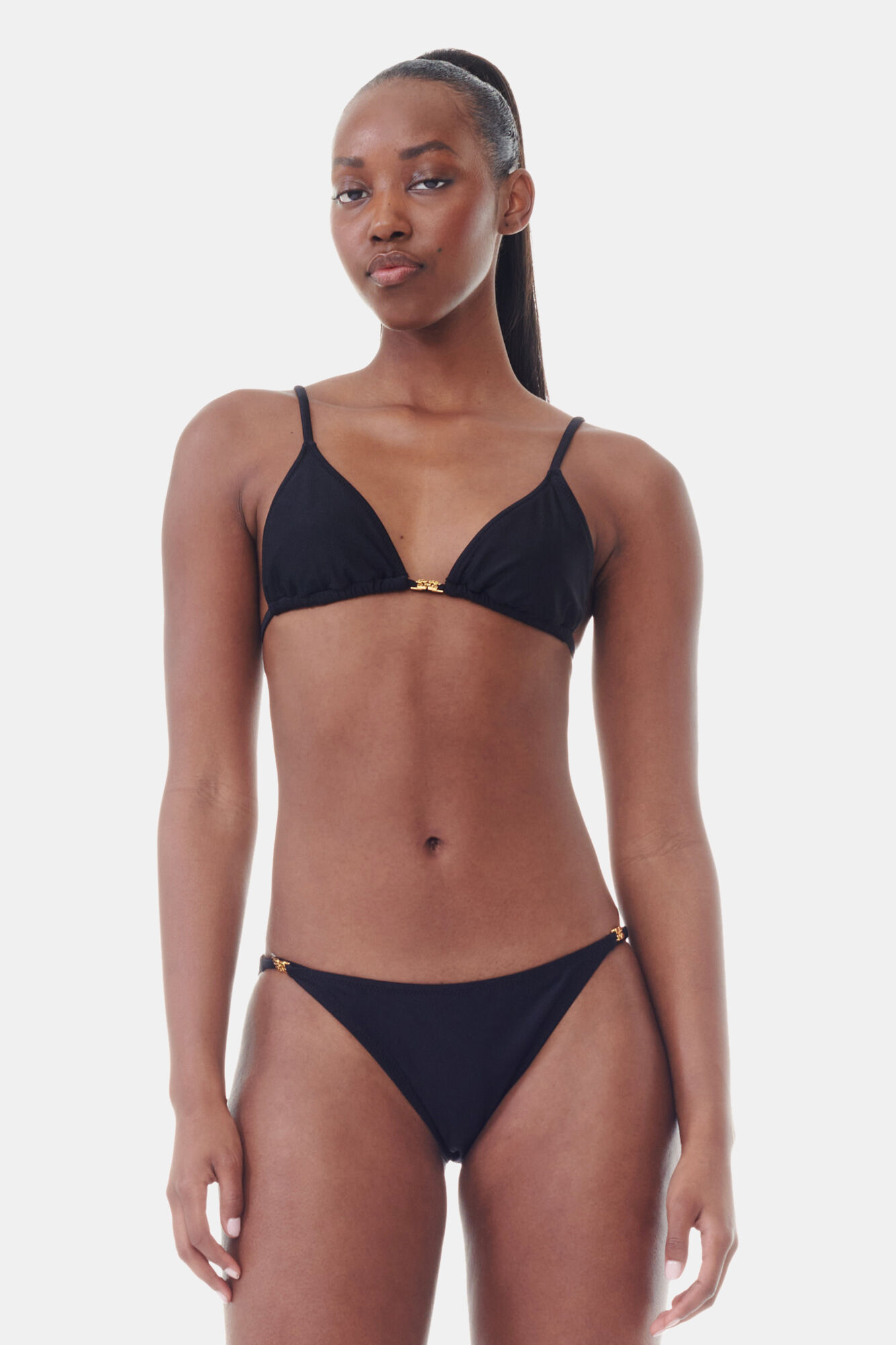 Black Black String Bikinioberteil | GANNI DE