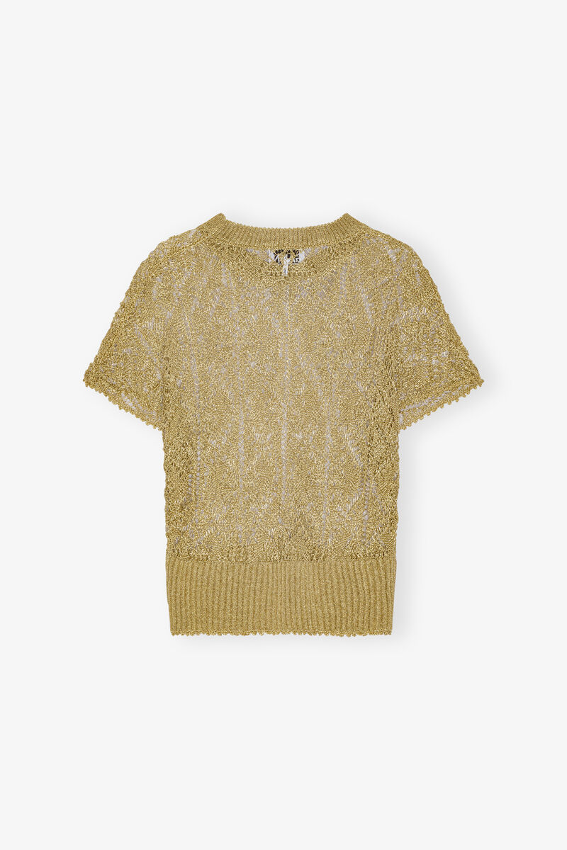 Gold Metallic Top | GANNI UK